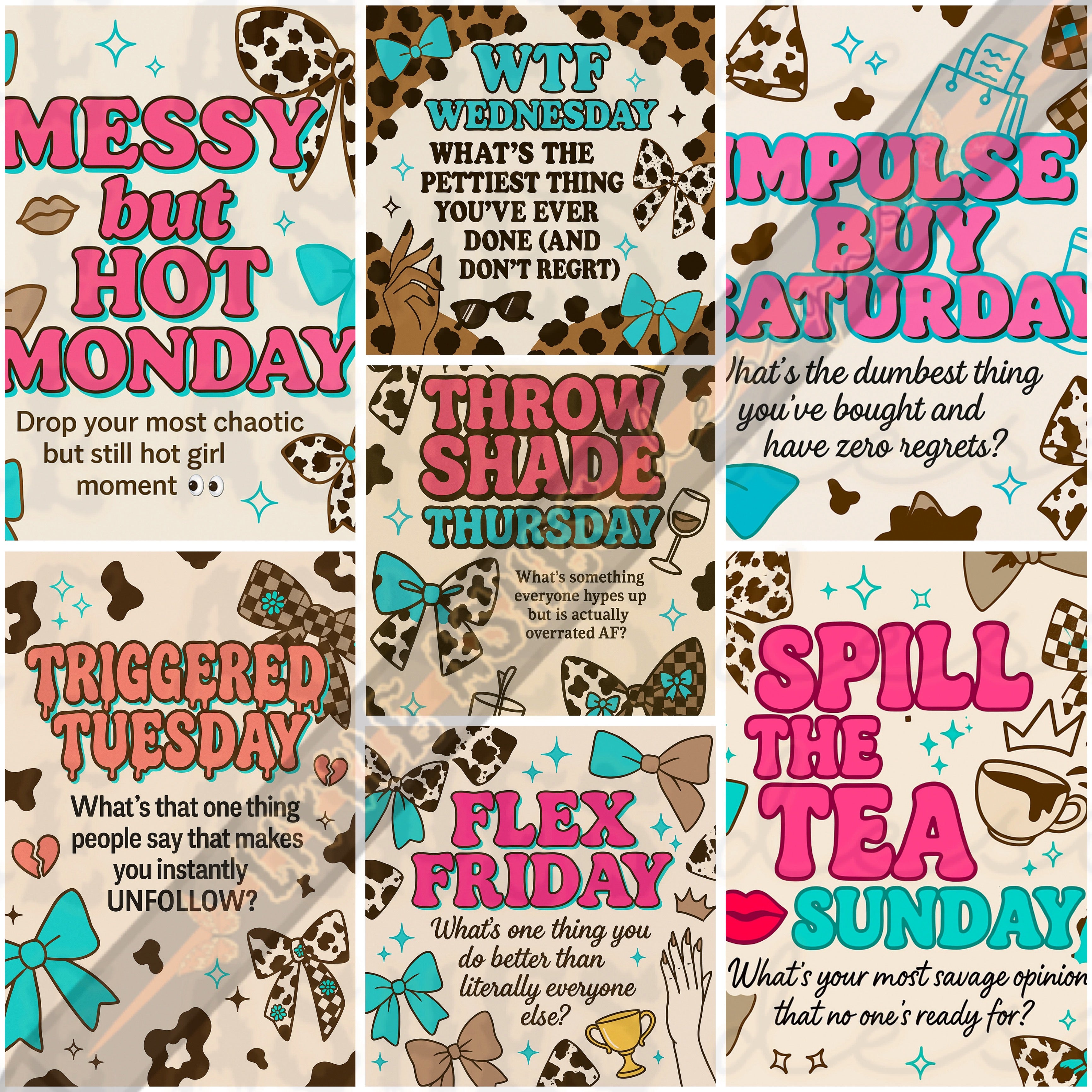 Daily Engagement graphics – Little Ashes Designs
