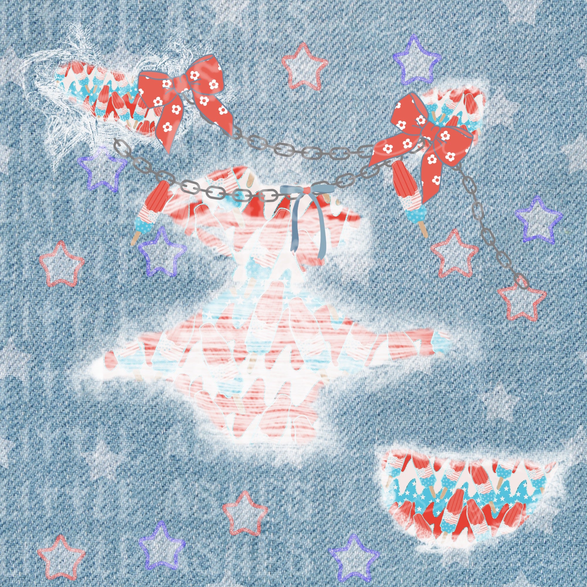 Distressed jeans and chain – Little Ashes Designs