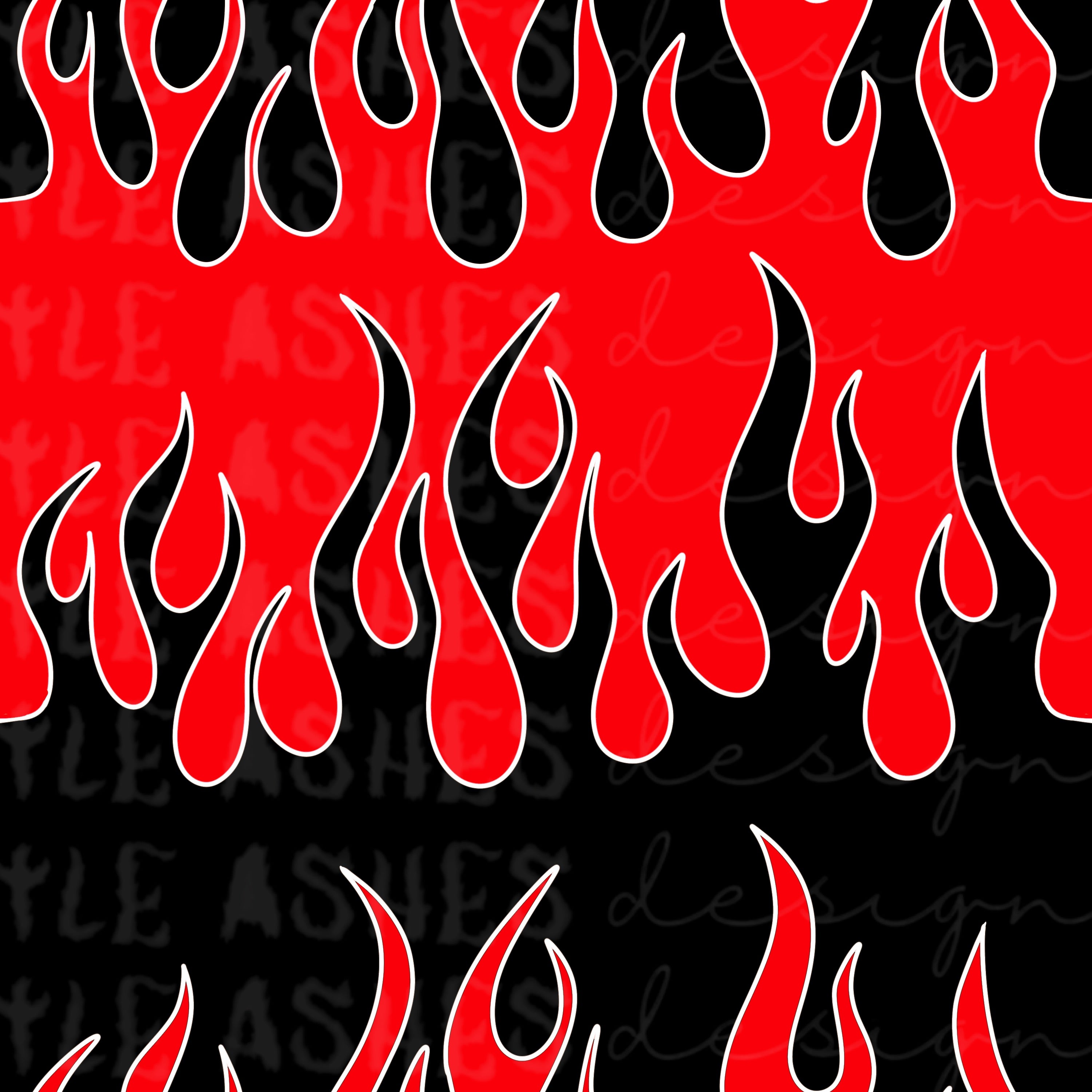 Red flames – Little Ashes Designs