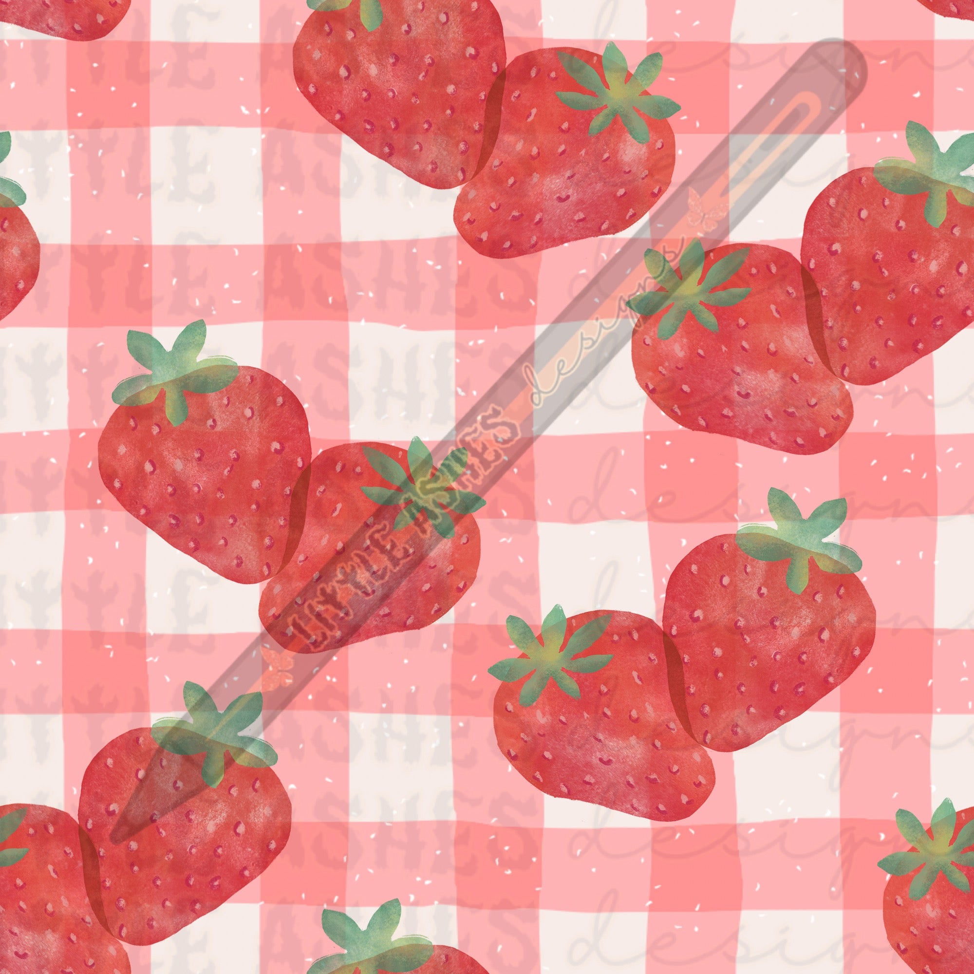Strawberry plaid – Little Ashes Designs